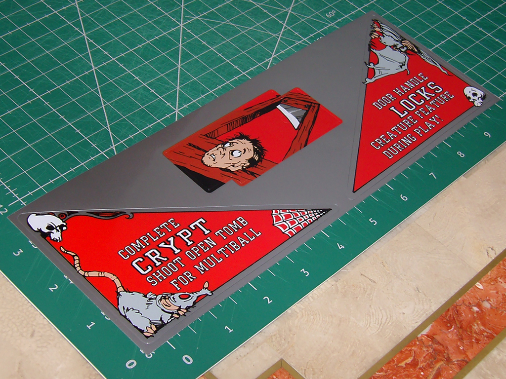 Tales From The Crypt Pinball Aprons - Silver MOD