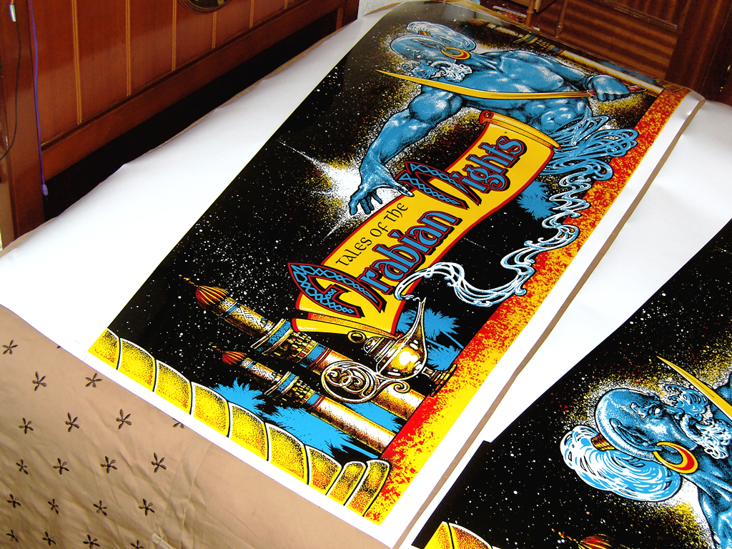 "Tales Of Arabian Nights Pinball Decals" (WILLIAMS) reproduction ...