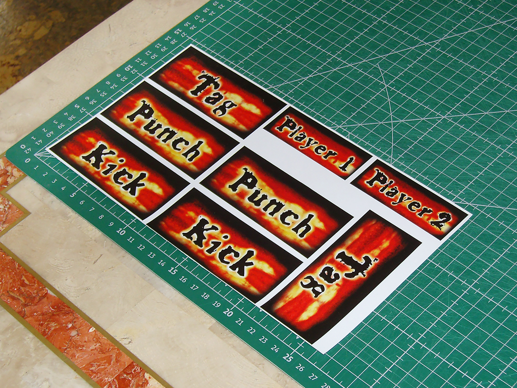 "Tekken Tag Tournament Control Panel Overlay, Move List Sticker and ...