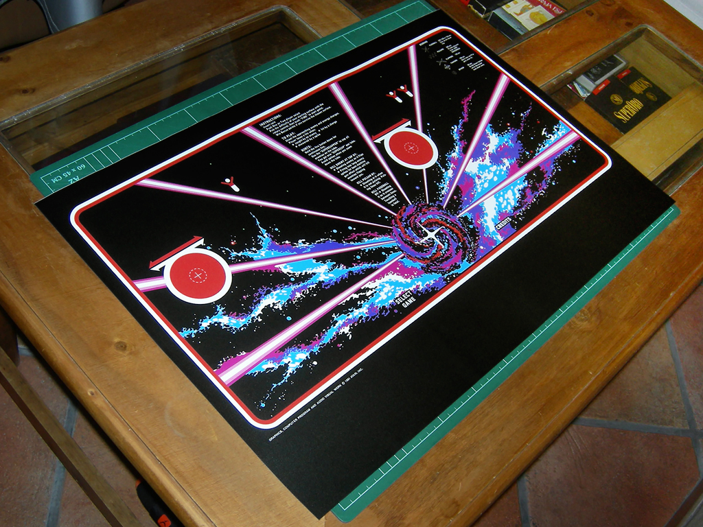 "Tempest Marquee, Side Arts and Custom Control Panel Overlay" (ATARI ...