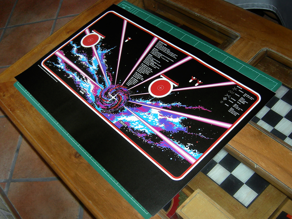 "Tempest Marquee, Side Arts and Custom Control Panel Overlay" (ATARI ...