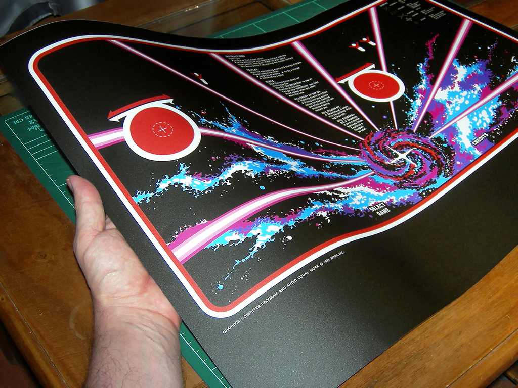 "Tempest Marquee, Side Arts and Custom Control Panel Overlay" (ATARI ...