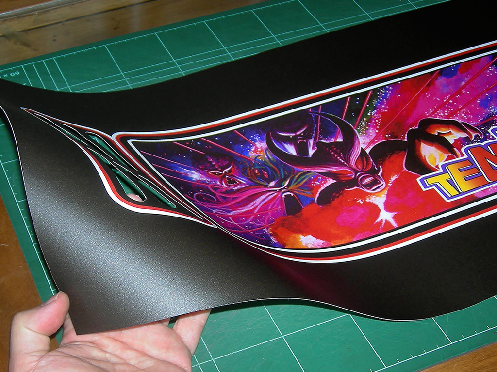 "Tempest Marquee, Side Arts and Custom Control Panel Overlay" (ATARI ...