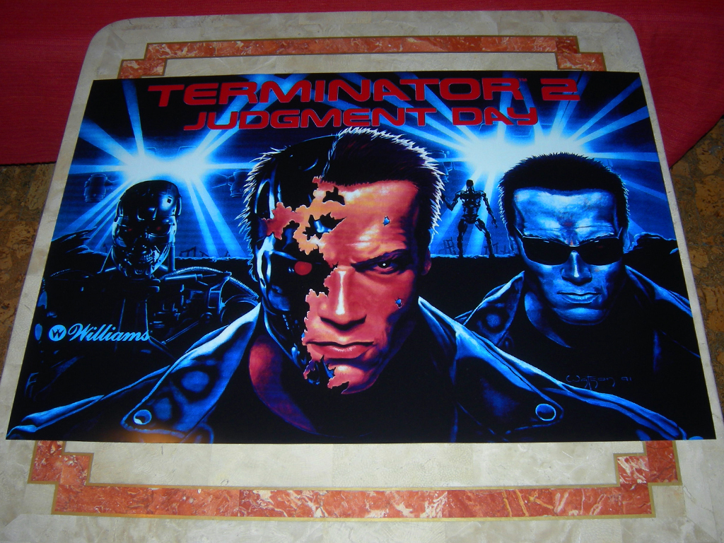 "TERMINATOR 2 TRANSLITE" for WILLIAMS PINBALL restored Zona Arcade ...