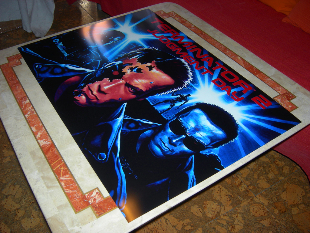 "TERMINATOR 2 TRANSLITE" for WILLIAMS PINBALL restored Zona Arcade ...