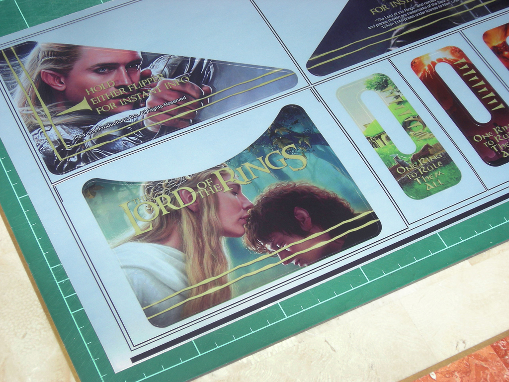 "The Lord of the Rings Custom Pinball Aprons Project - SET 3" (STERN ...