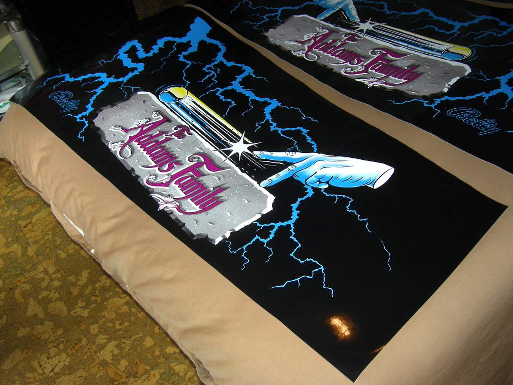 "THE ADDAMS FAMILY PINBALL DECALS" (BALLY). Complete Artworks in ...
