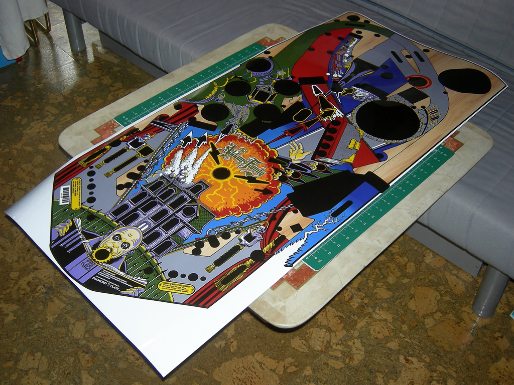 "The Addams Family Pinball Playfield" (BALLY) reproduction printed in ...