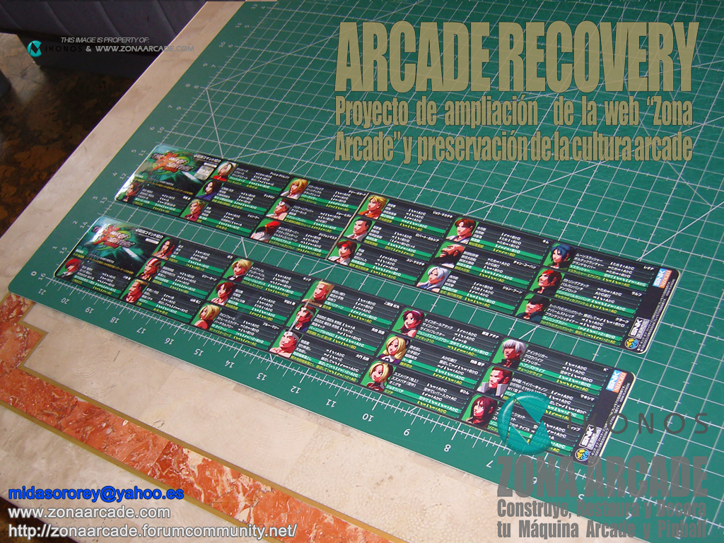 Original "THE KING OF FIGHTERS 2003 MOVE LIST STICKERS" (SNK) jap. ver ...