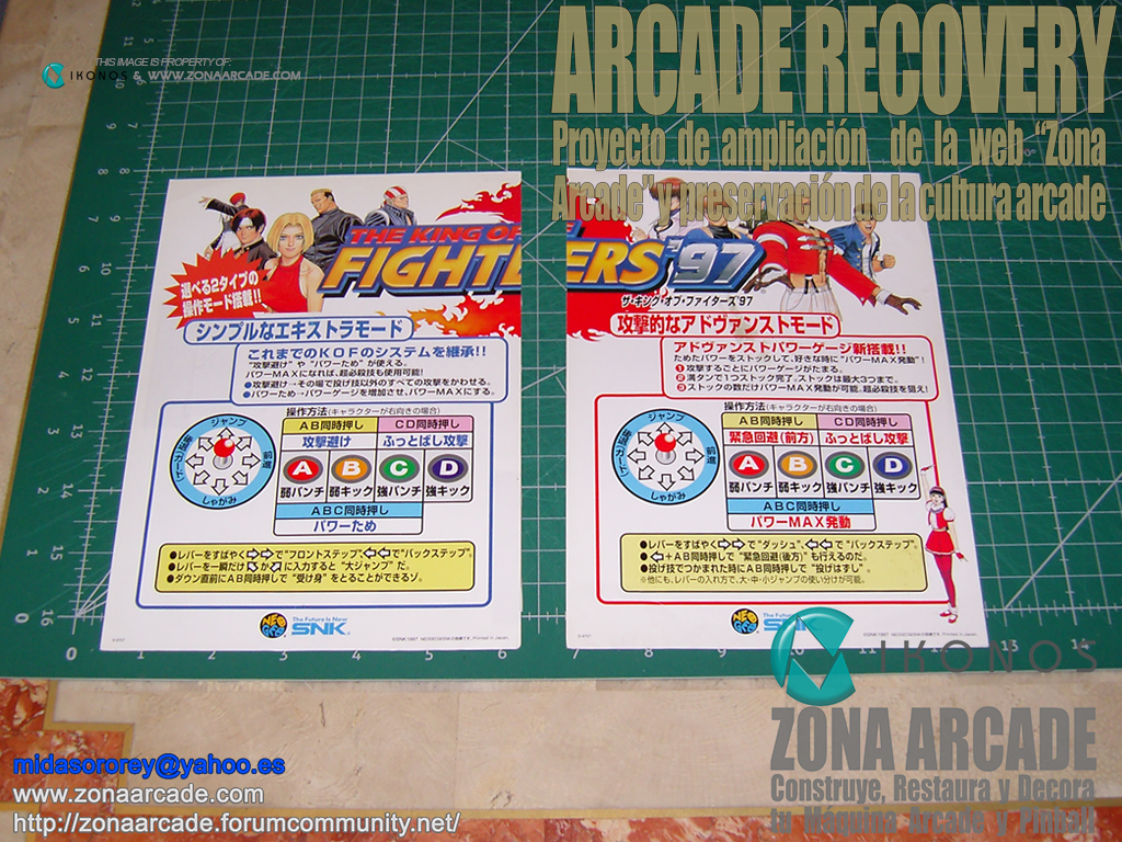 Original "THE KING OF FIGHTERS '97 FLYERS" (SNK) jap. ver. artwork in ...