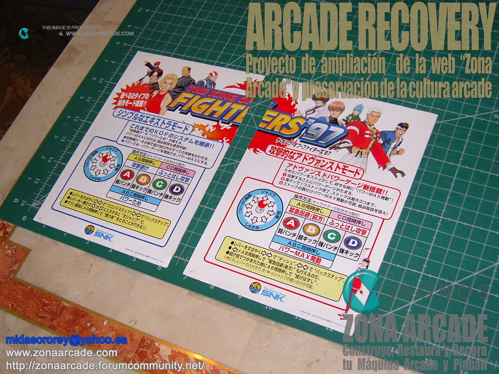 Original "THE KING OF FIGHTERS '97 FLYERS" (SNK) jap. ver. artwork in ...