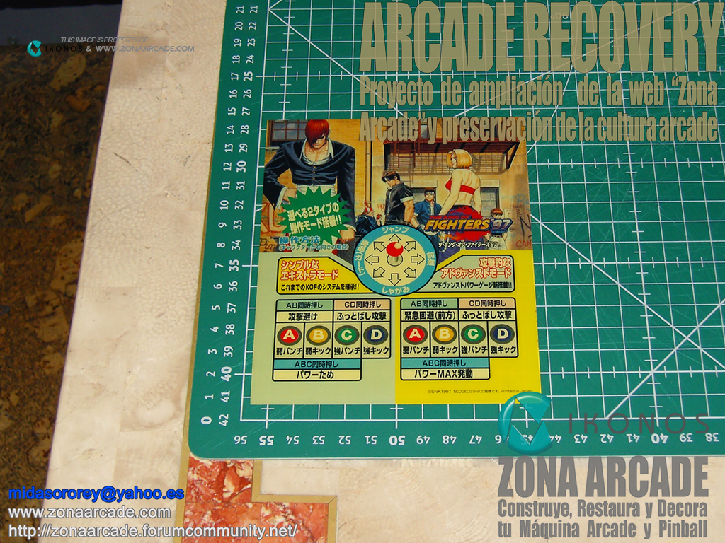 Original "THE KING OF FIGHTERS '97 MiNI-MARQUEE" (SNK) jap. ver ...