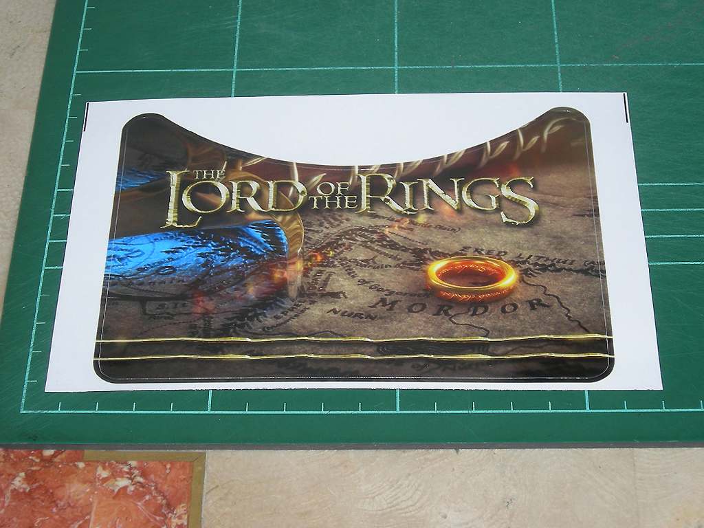 "The Lord of the Rings Custom Pinball Aprons Project - SET 4" (STERN ...