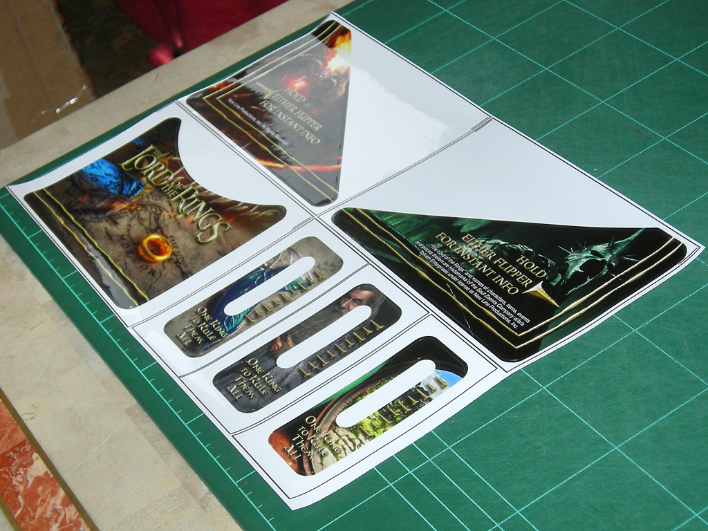 "The Lord of the Rings Custom Pinball Aprons Project - SET 4" (STERN ...