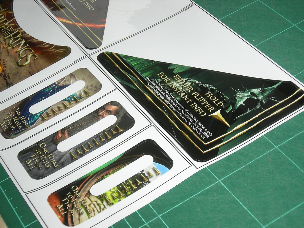 "The Lord of the Rings Custom Pinball Aprons Project - SET 4" (STERN ...