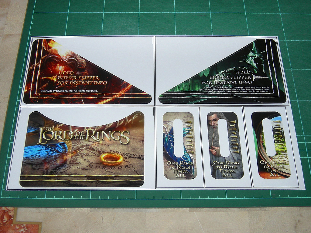 "The Lord of the Rings Custom Pinball Apron Set4" designed by Mikonos ...