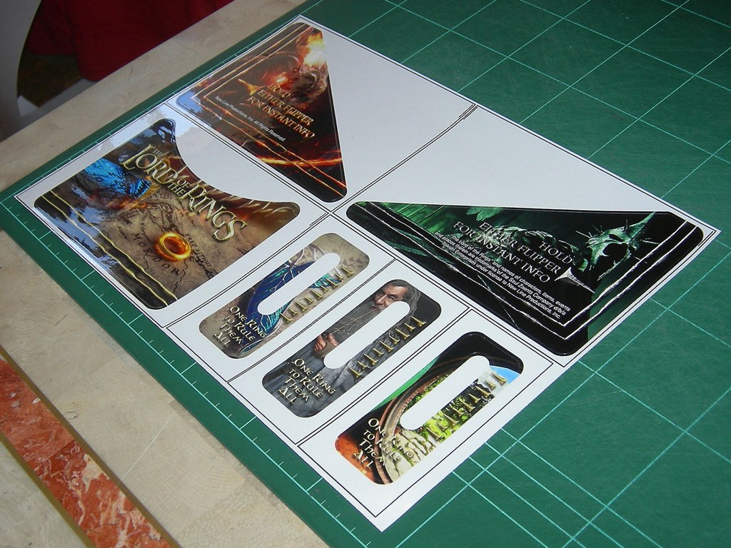 "The Lord of the Rings Custom Pinball Aprons Project - SET 4" (STERN ...