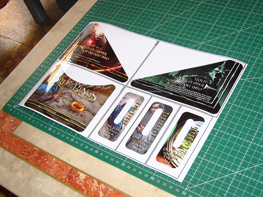 "The Lord of the Rings Custom Pinball Apron Set 4 - Special Effects ...