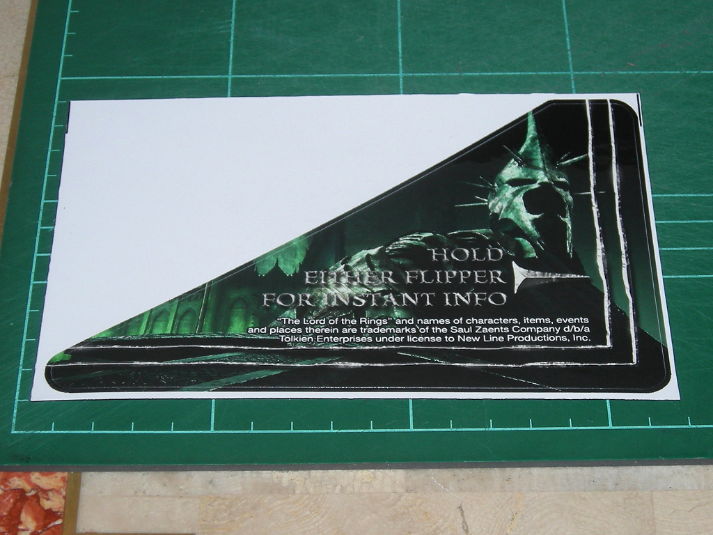 "The Lord of the Rings Custom Pinball Aprons Project - SET 4" (STERN ...