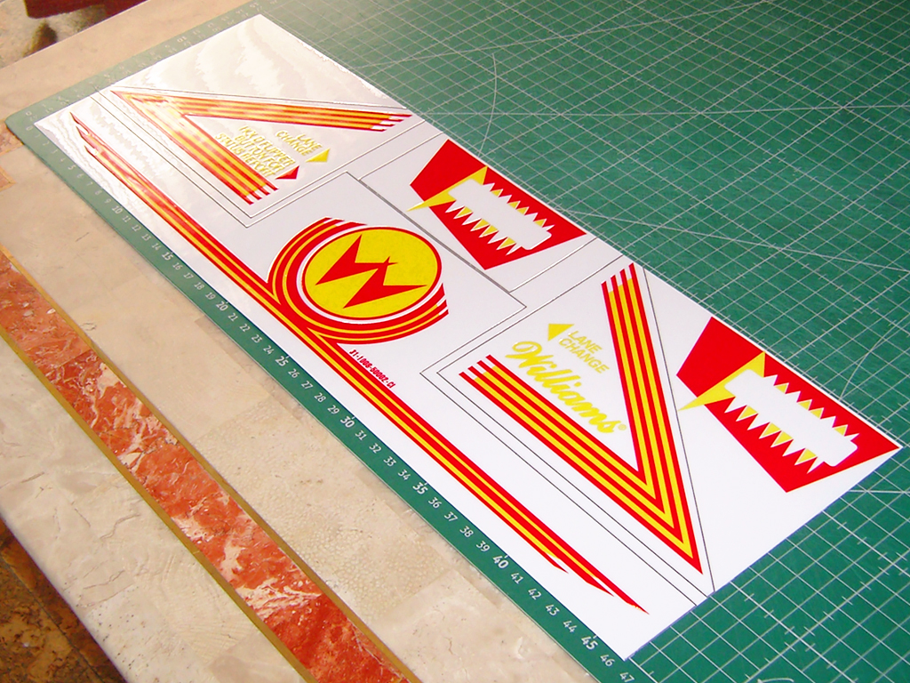 "The Machine: Bride of Pinbot Pinball Aprons" (WILLIAMS) printed on ...