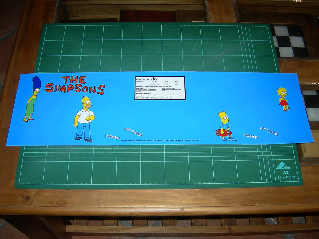 "The Simpsons U.K. Complete Arcade Artwork Set" (KONAMI) customized and ...