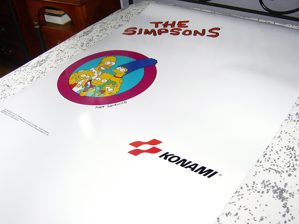 "The Simpsons U.K. Complete Arcade Artwork Set" (KONAMI) customized and ...