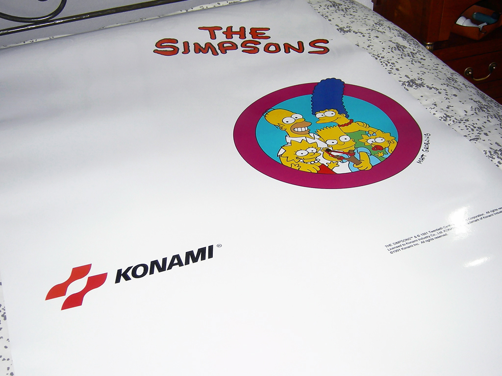 "The Simpsons U.K. Complete Arcade Artwork Set" (KONAMI) customized and ...