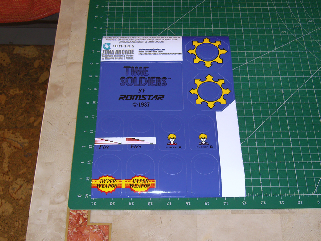 "Time Soldiers Control Panel Overlay and Button & Joystick Decal ...