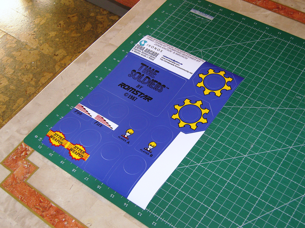 "Time Soldiers Control Panel Overlay and Button & Joystick Decal ...