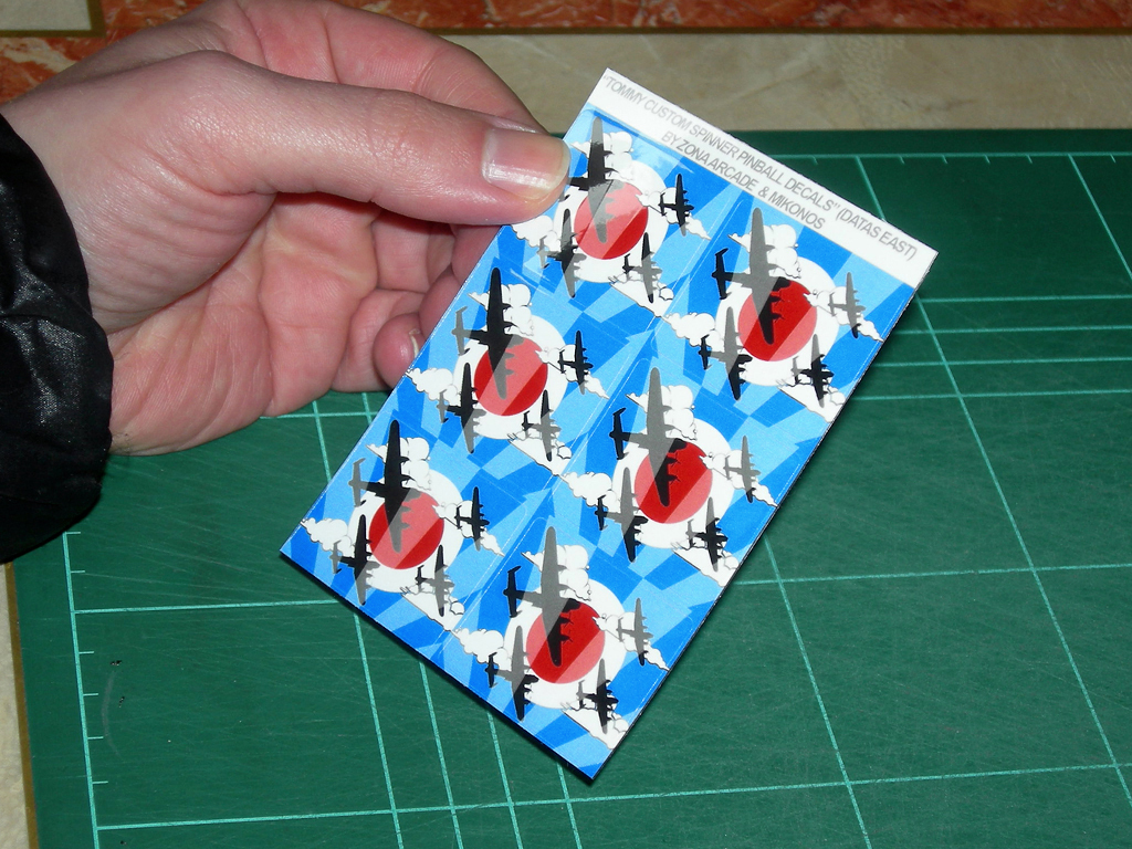 "Tommy Custom Pinball Targets and Spinners" (DATA EAST) printed in ...