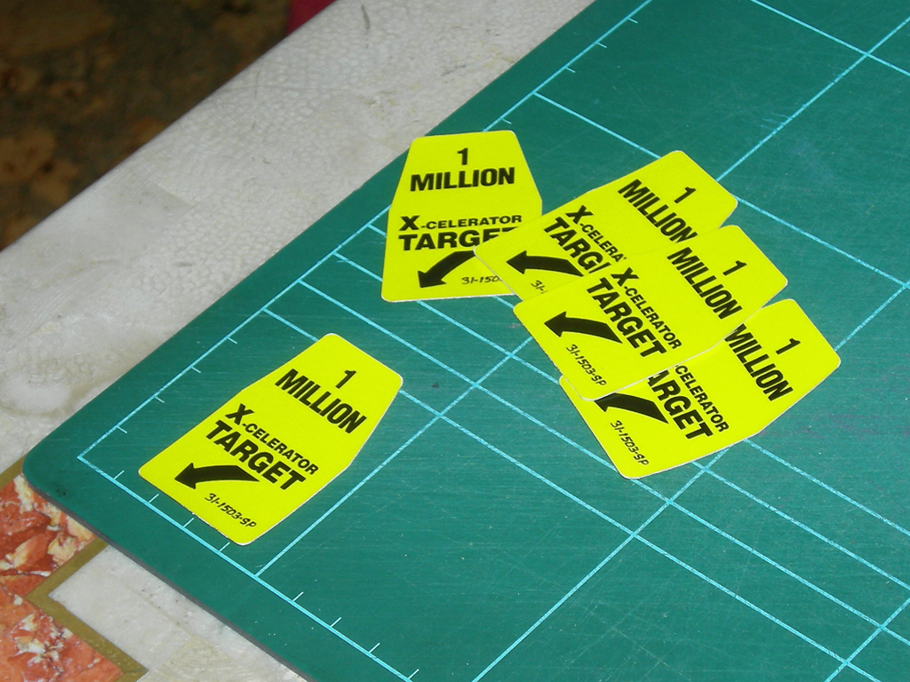 "Swords of Fury Pinball Spinner, targets and other little stickers ...