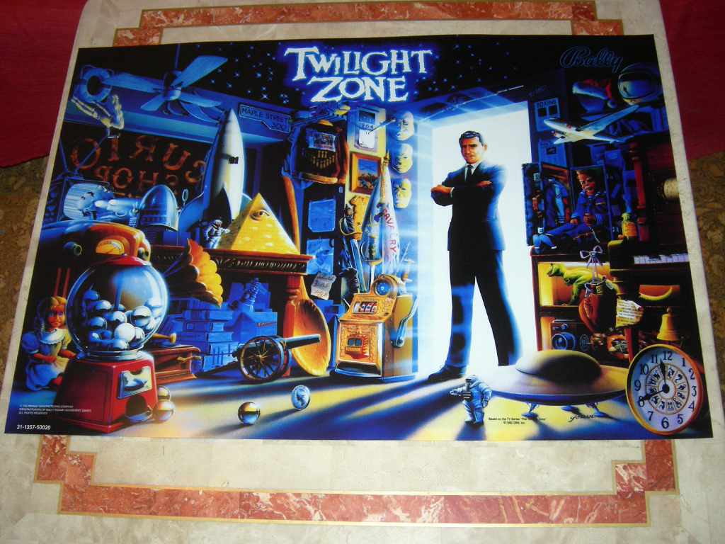"Twilight Zone Pinball Translite" (BALLY) impreso en backlite HQ para ...