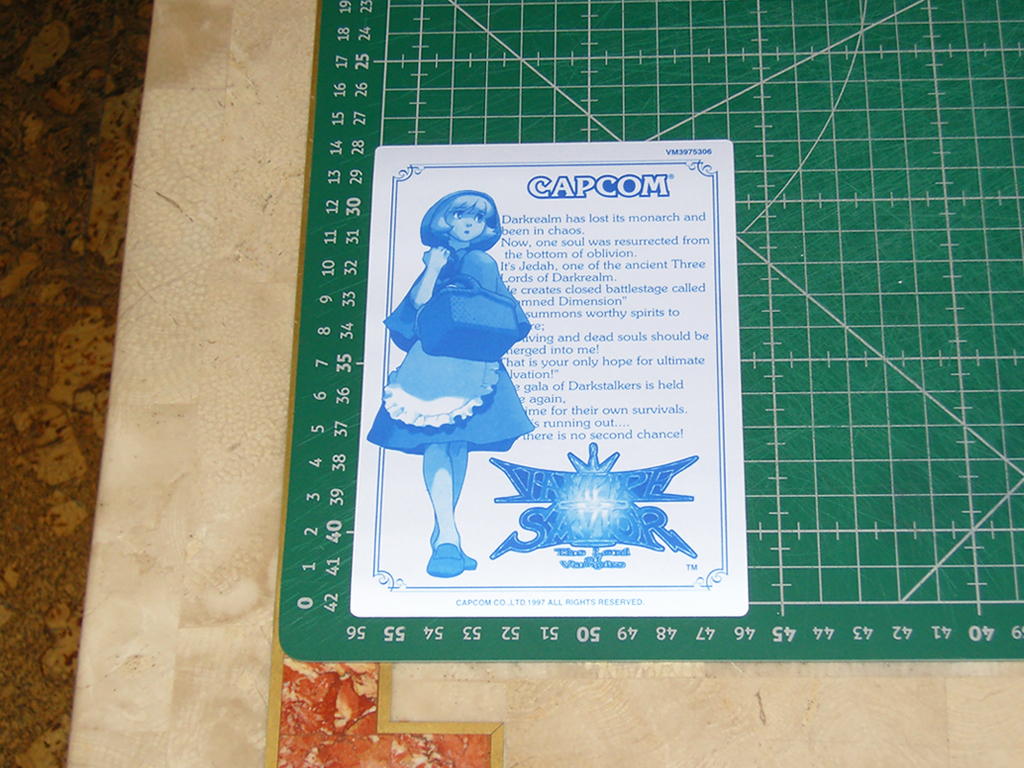 "VAMPIRE SAVIOR THE LORD OF VAMPIRE CPS2 GAME BOARD LABEL STICKER ...