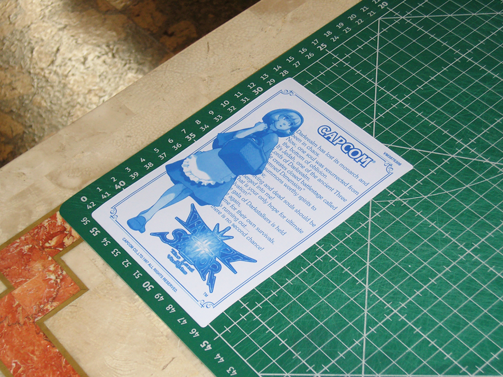 "VAMPIRE SAVIOR THE LORD OF VAMPIRE CPS2 GAME BOARD LABEL STICKER ...