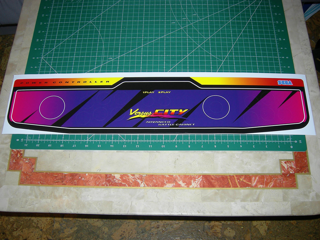 "Versus City Control Panel Overlay for 2 Players and 6 Action Buttons ...