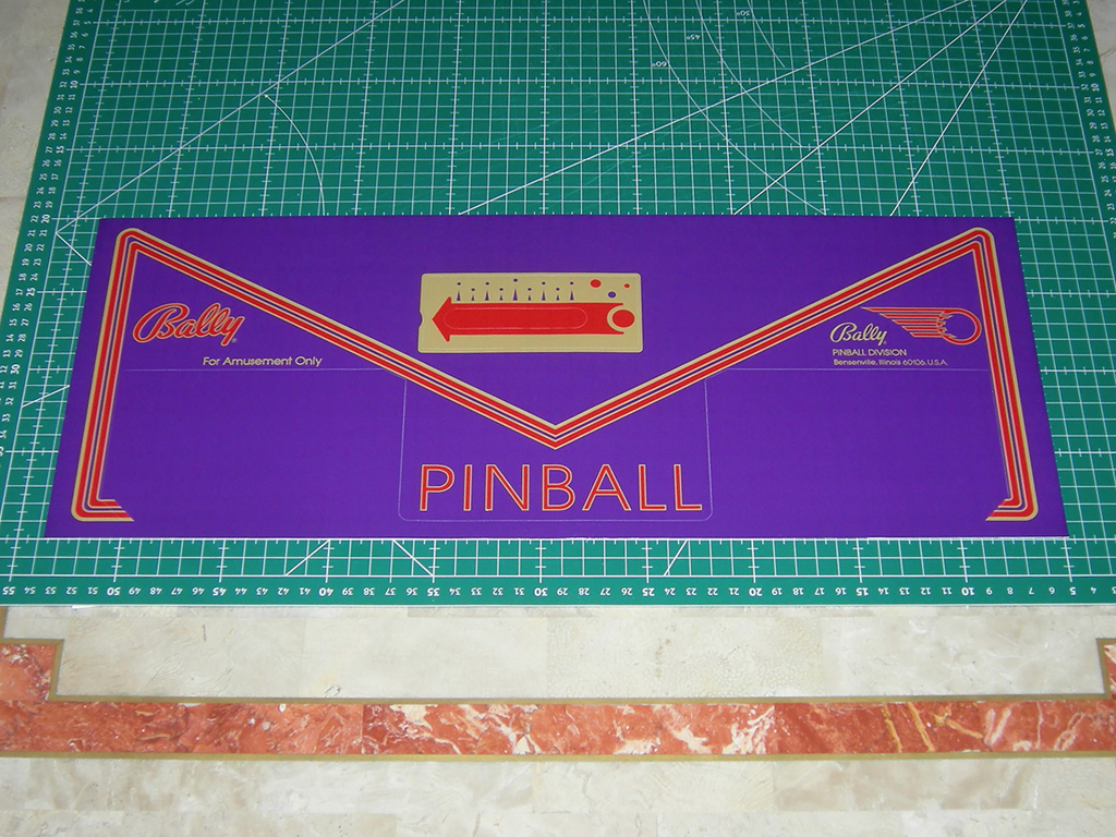 "VIKING PINBALL APRONS" (BALLY) artwork file for printed reproduction ...