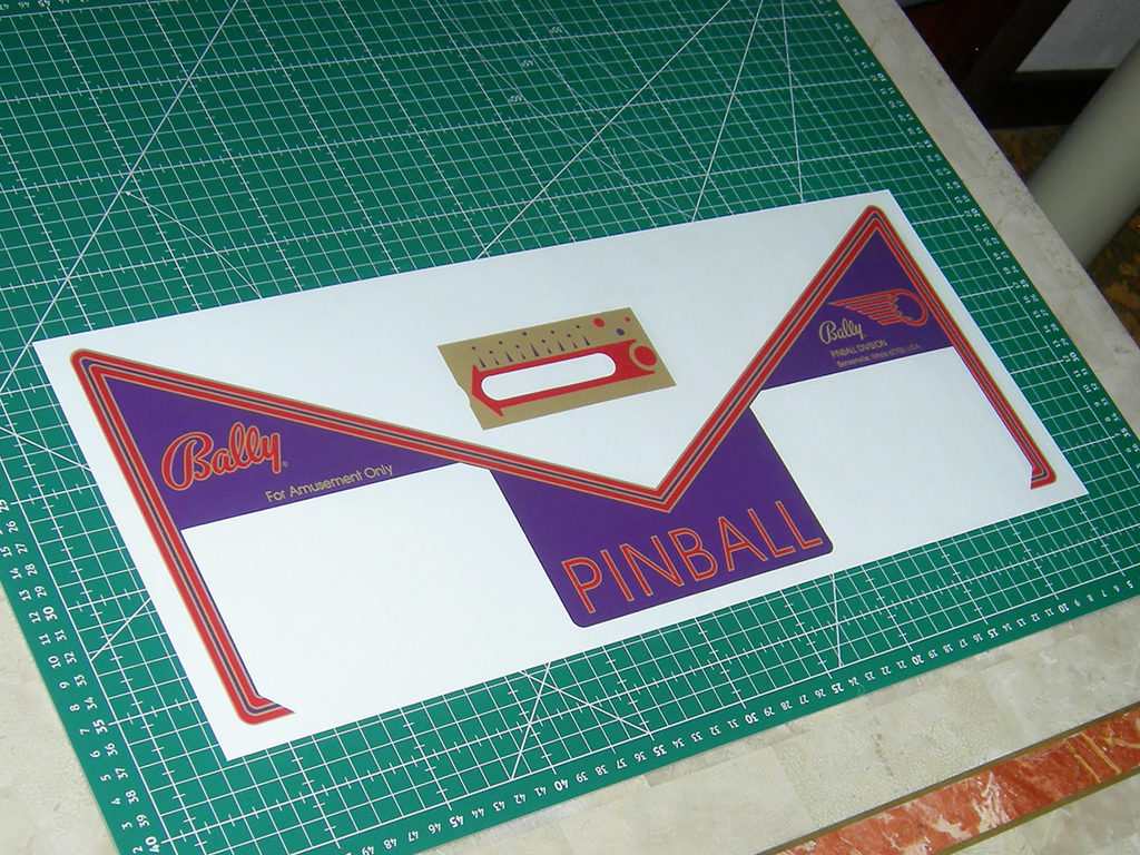 "VIKING PINBALL APRONS" (BALLY) artwork file for printed reproduction ...