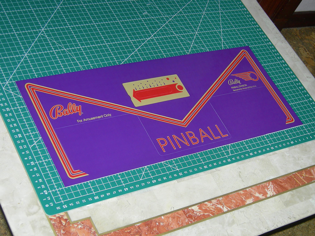 "VIKING PINBALL APRONS" (BALLY) artwork file for printed reproduction ...