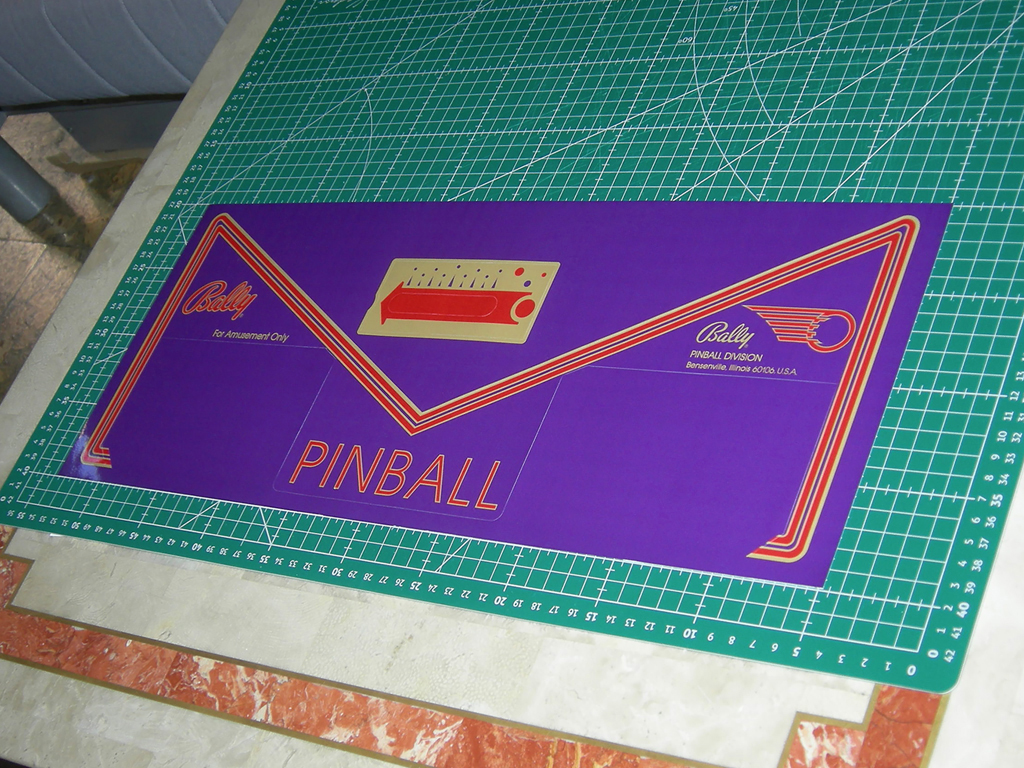 "VIKING PINBALL APRONS" (BALLY) artwork file for printed reproduction ...