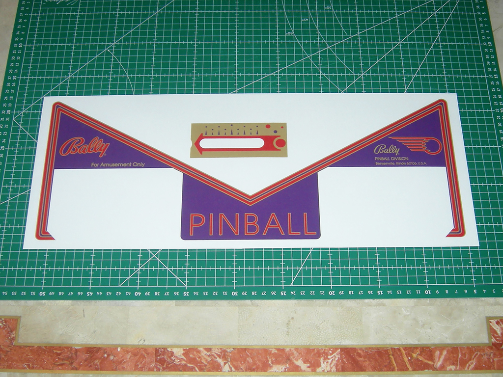 "VIKING PINBALL APRONS" (BALLY) artwork file for printed reproduction ...