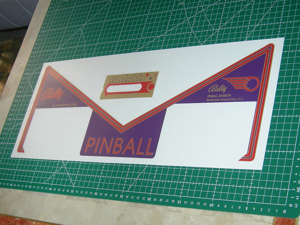 "VIKING PINBALL APRONS" (BALLY) artwork file for printed reproduction ...
