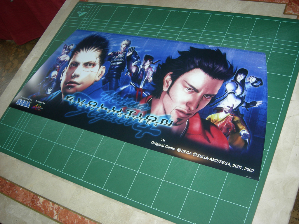 "VIRTUA FIGHTER 4 EVOLUTION MARQUEE 429-0729" (SEGA). Arcade Artwork ...