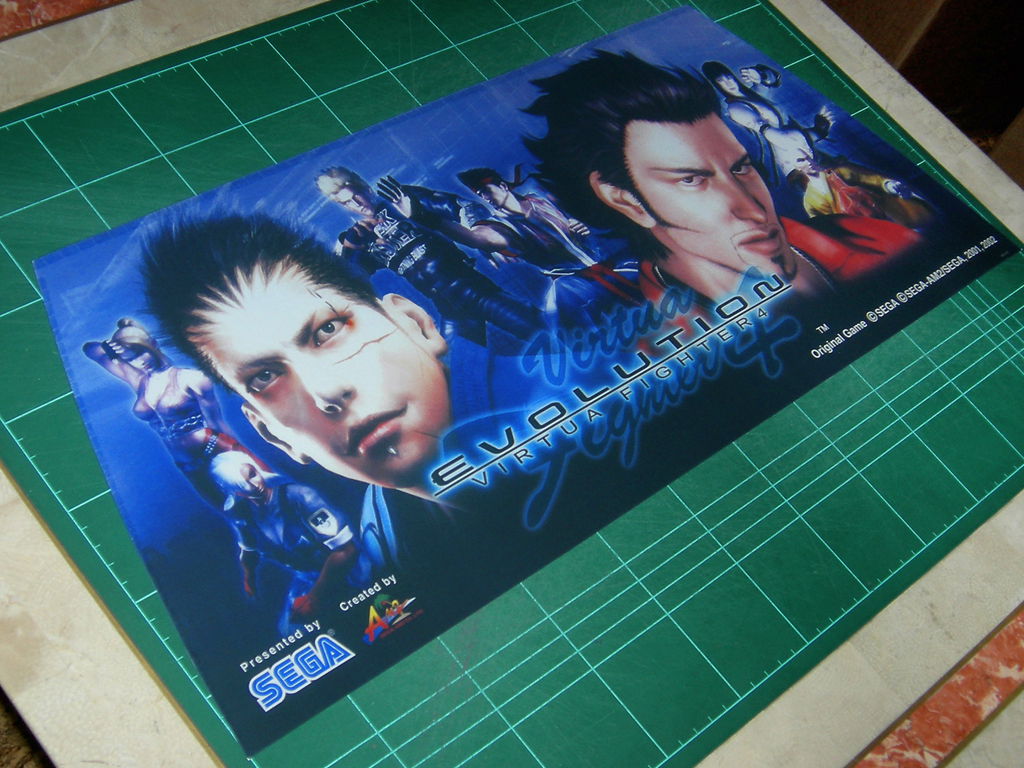 "Virtua Fighter 4 Evolution" and "Stree Fighter Zero 3" arcade art set ...