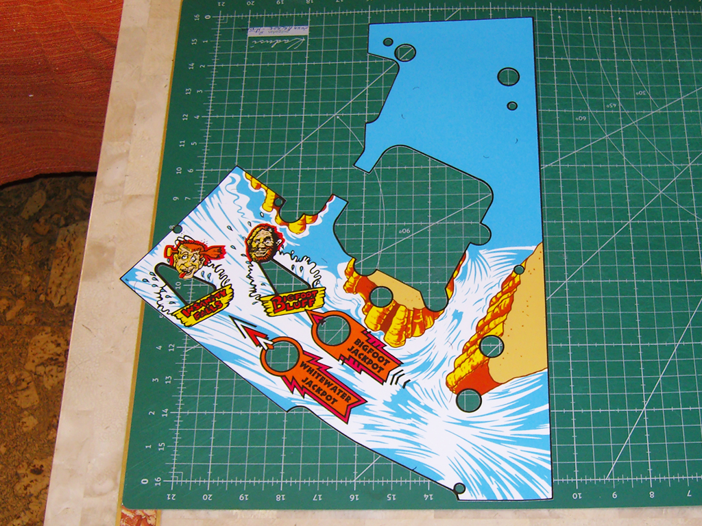 In restoration: "WHITE WATER UPPER MINI-PLAYFIELD" for WILLIAMS Pinball ...