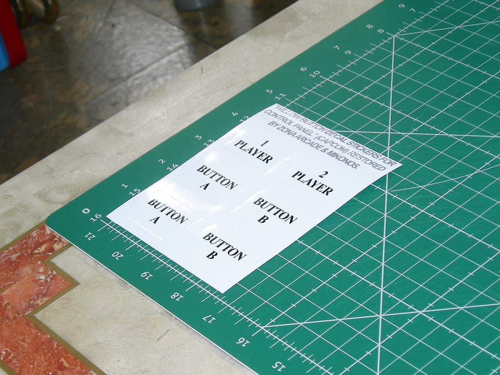 "WILLOW BUTTON DECAL STICKERS FOR CONTROL PANEL" (CAPCOM) arcade ...