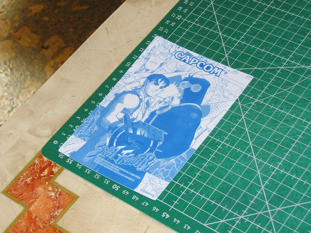 "X-MEN VS. STREET FIGHTER CPS2 GAME BOARD LABEL STICKER D&D941A06 ...