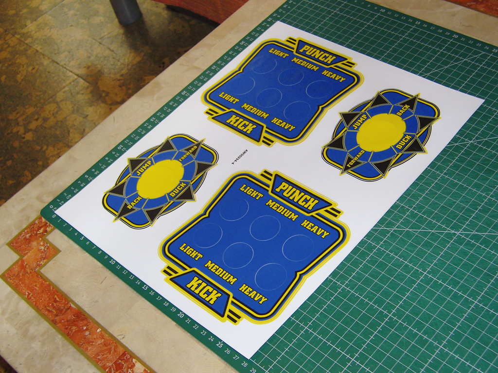 "X-Men Vs Street Fighter Joystick and Button Decals for Control Panel ...