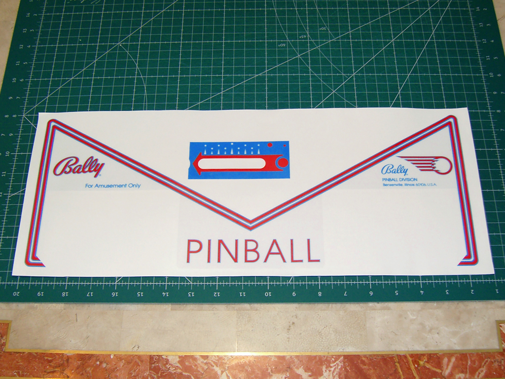 "XENON PINBALL APRONS" (BALLY) artwork files restored in Zona Arcade