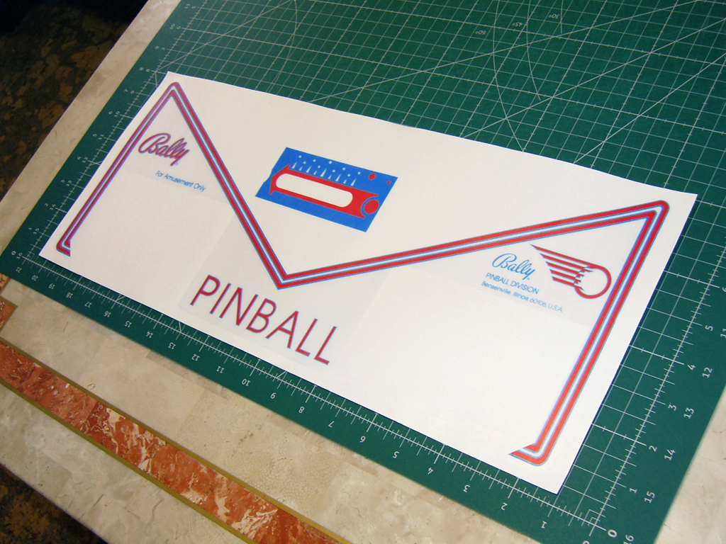 "XENON PINBALL APRONS" (BALLY) artwork files restored in Zona Arcade