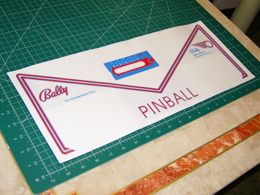"XENON PINBALL APRONS" (BALLY) artwork files restored in Zona Arcade
